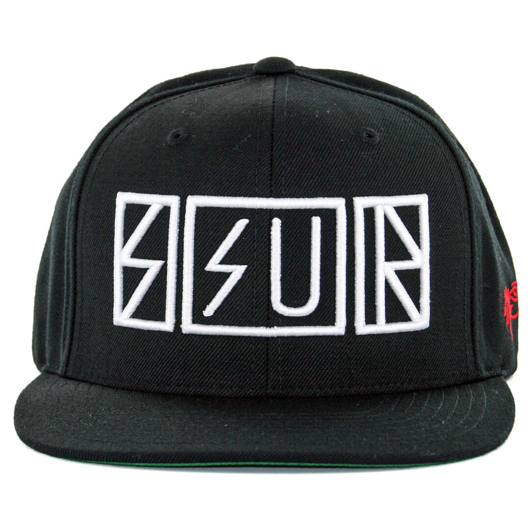 SSUR Boxed Snapback Hat, Black | Billion Creation