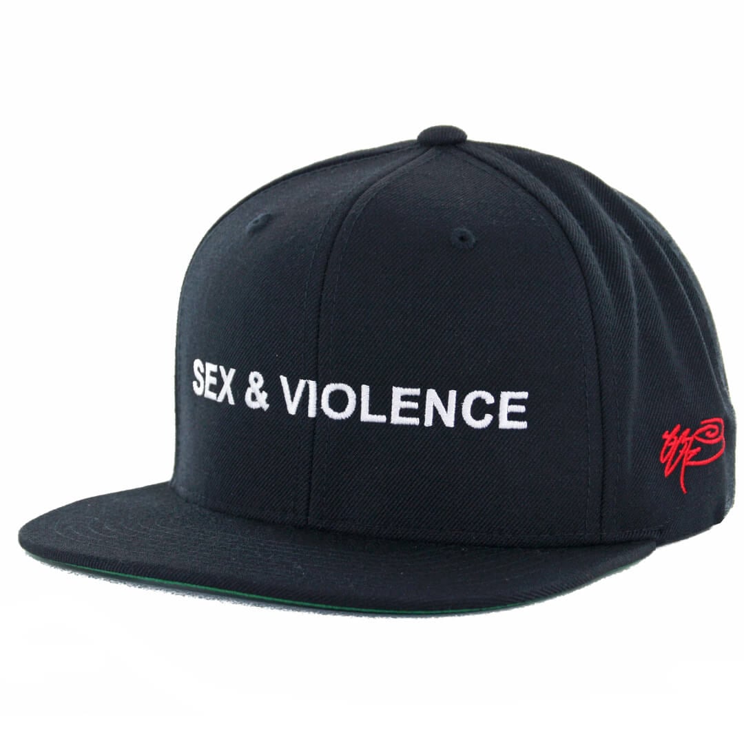 SSUR Sex & Violence Snapback Hat, Black | Billion Creation