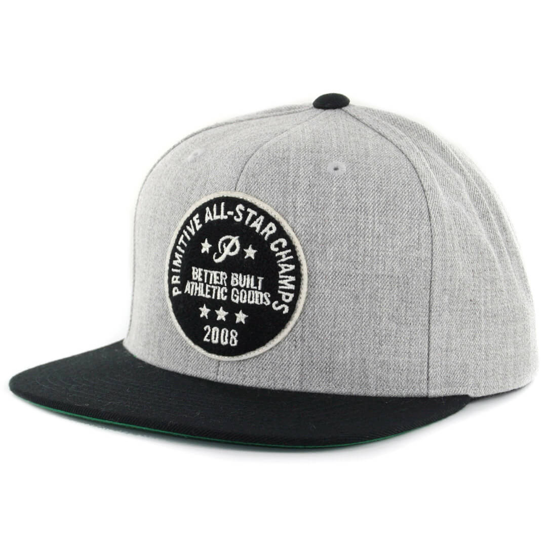 Primitive All Star Snapback Hat Heather Grey | Billion Creation