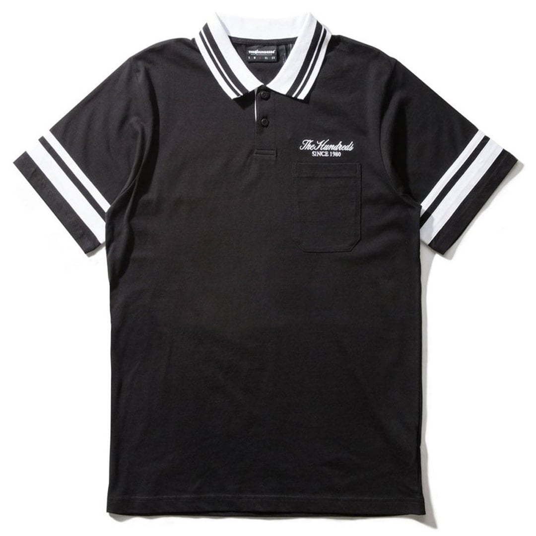The Hundreds Chaparral Polo Shirt Black | Billion Creation