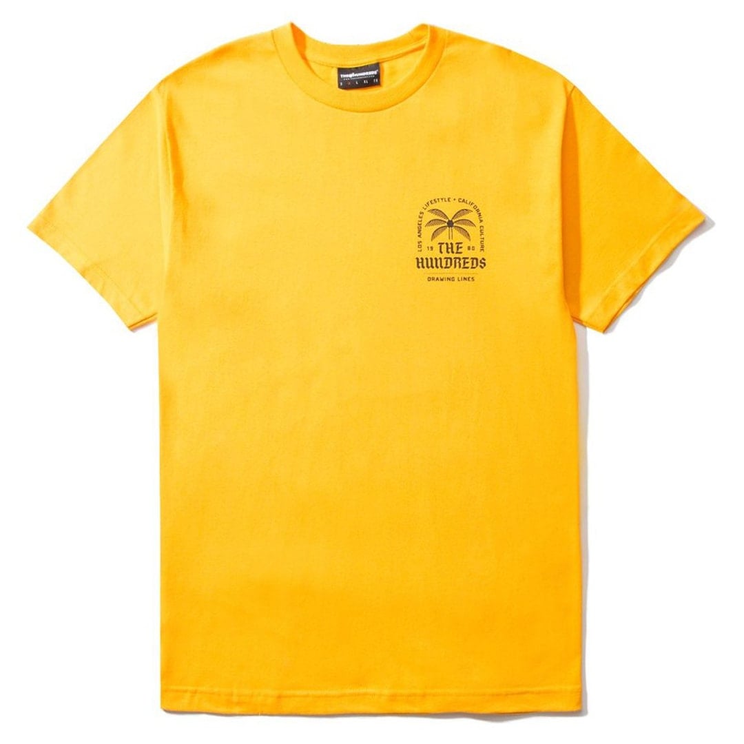 The Hundreds LA CA Lifestyle T-Shirt Gold - Billion Creation