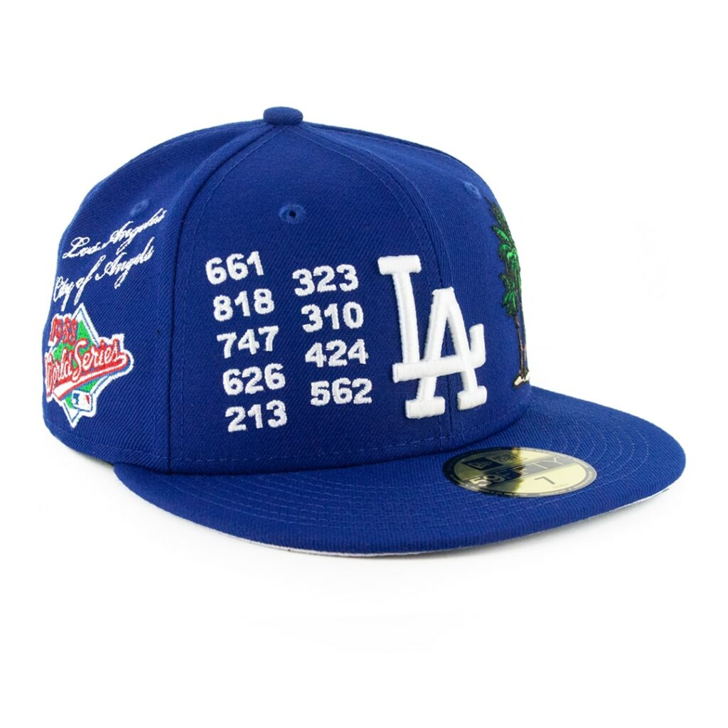 New Era 59Fifty Los Angeles Dodgers Local Dark Royal Fitted Hat ...