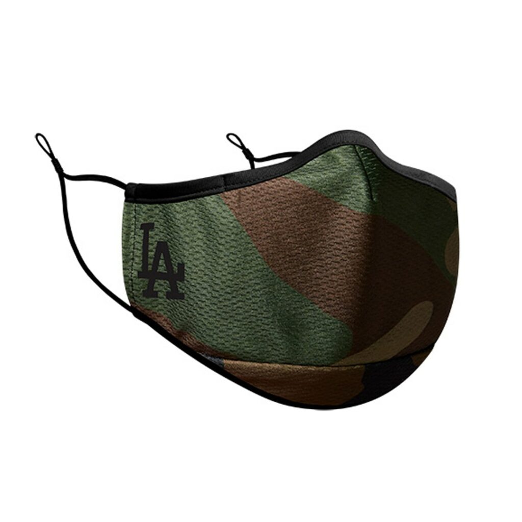 New Era Los Angeles Dodgers Face Mask Woodland Camouflage | Billion ...