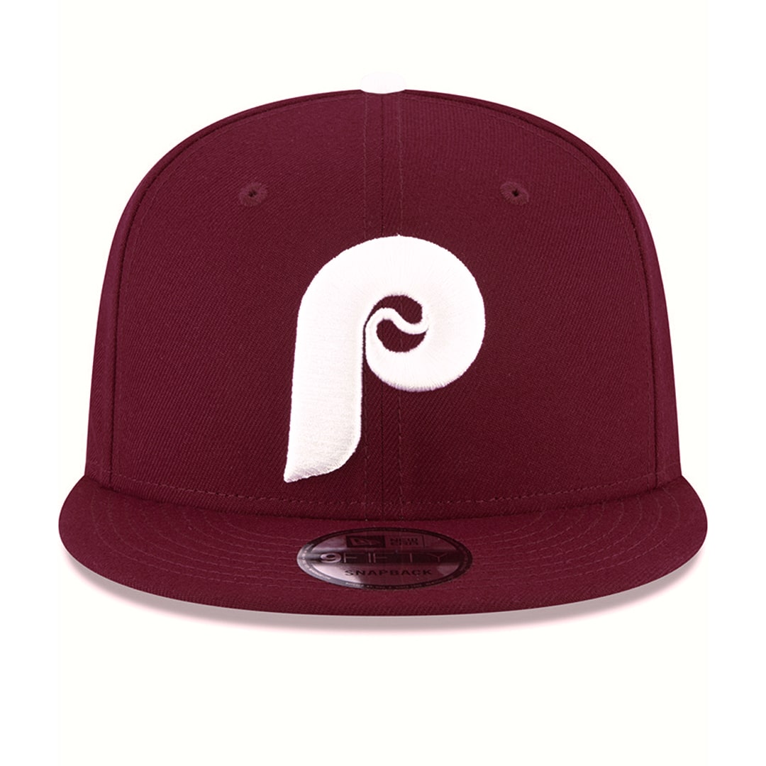 New Era 9Fifty Philadelphia Phillies Cooperstown Snapback Hat Burgundy ...