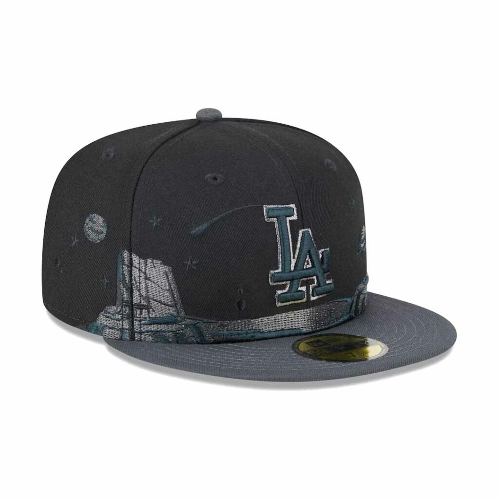 New Era 59Fifty Los Angeles Dodgers Planetary Fitted Hat Black ...