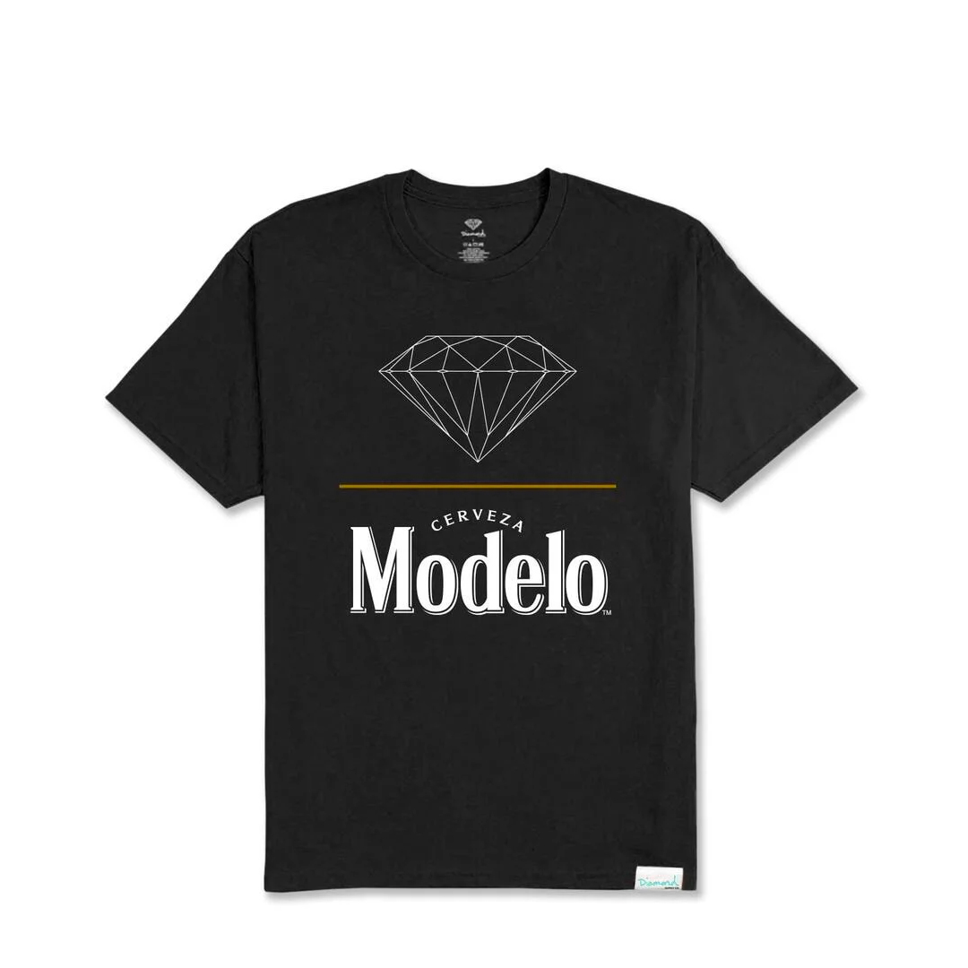 Diamond X Modelo Brilliant Short Sleeve T-Shirt Black | Billion Creation