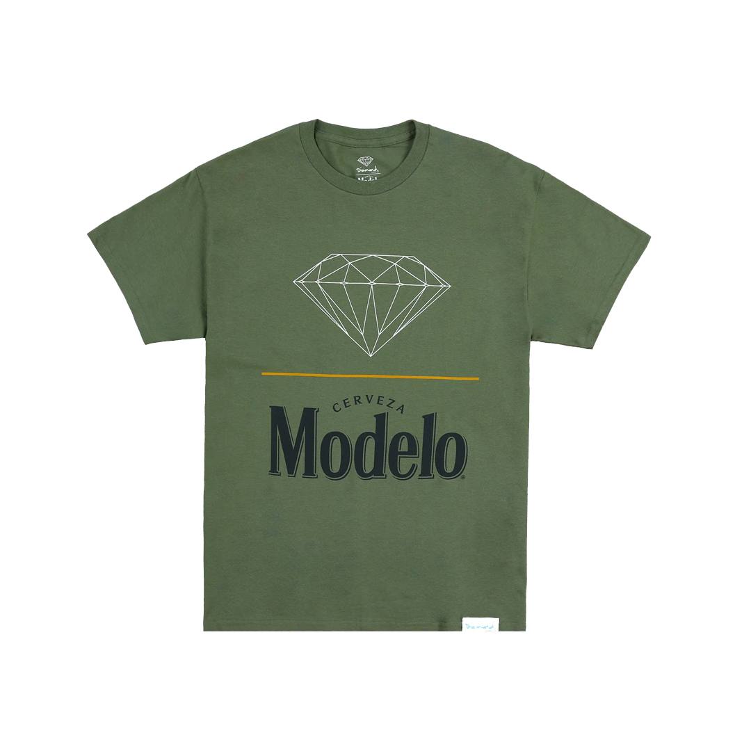 Diamond X Modelo Brilliant Short Sleeve T-Shirt Military Green ...