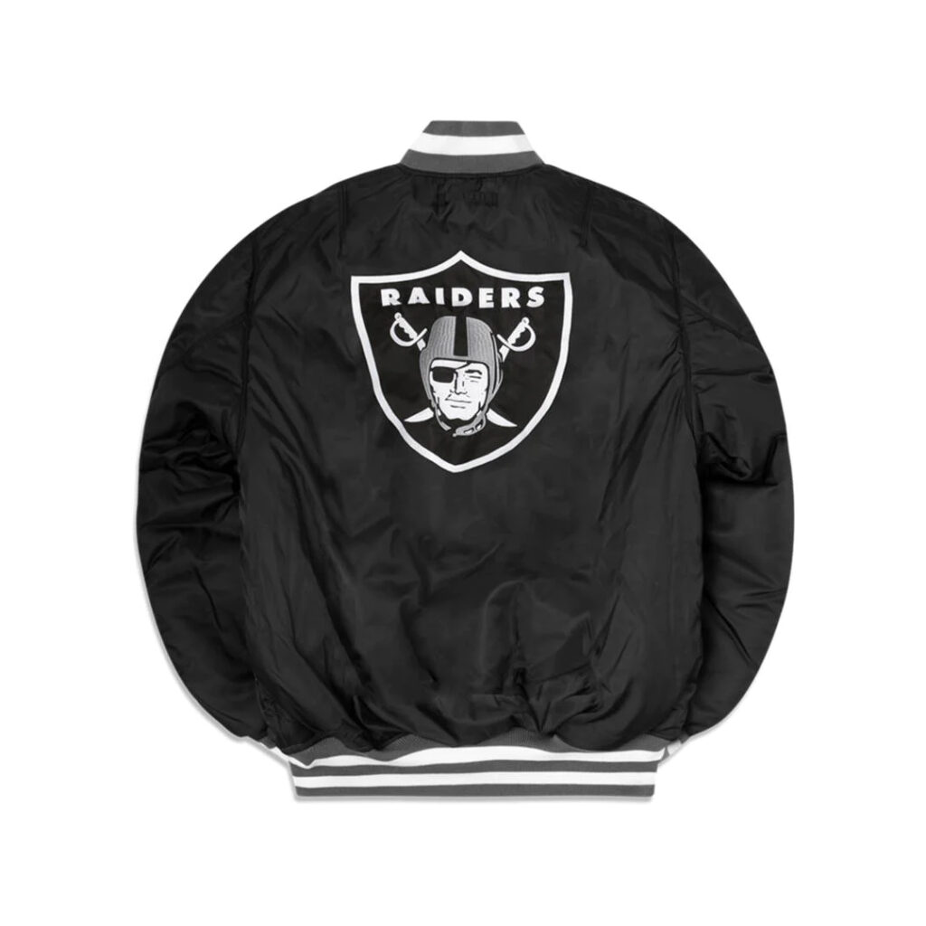 New Era x Alpha Industries Las Vegas Raiders MA-1M Reversible Bomber ...