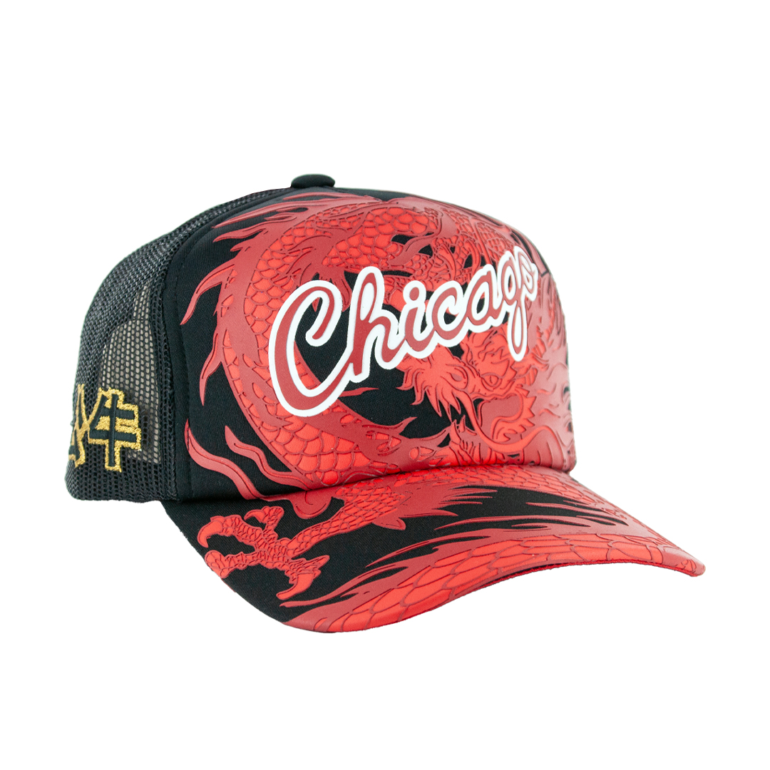 Mitchell & Ness Chicago Bulls Year Of The Dragon Adjustable Snapback ...