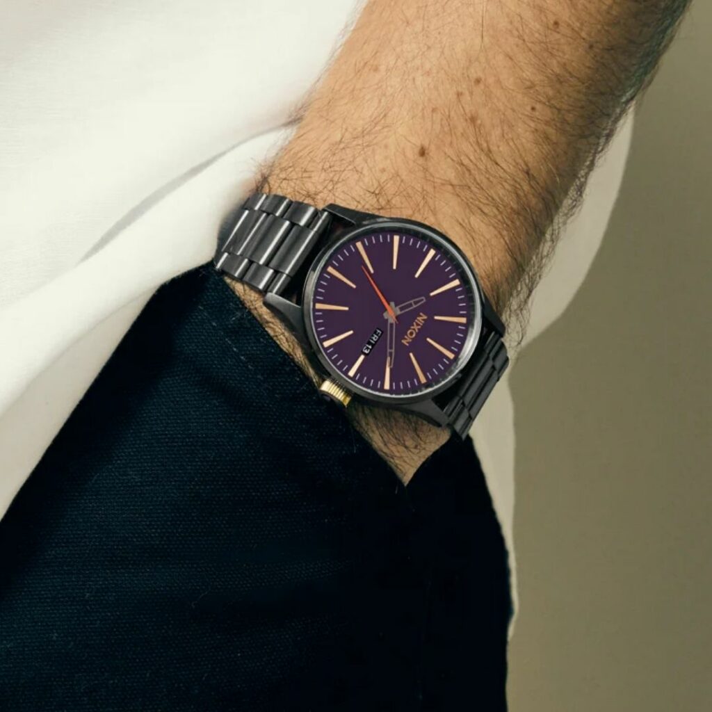 Nixon Sentry Stainless Steel Watch Gunmetal Black | Billion Creation