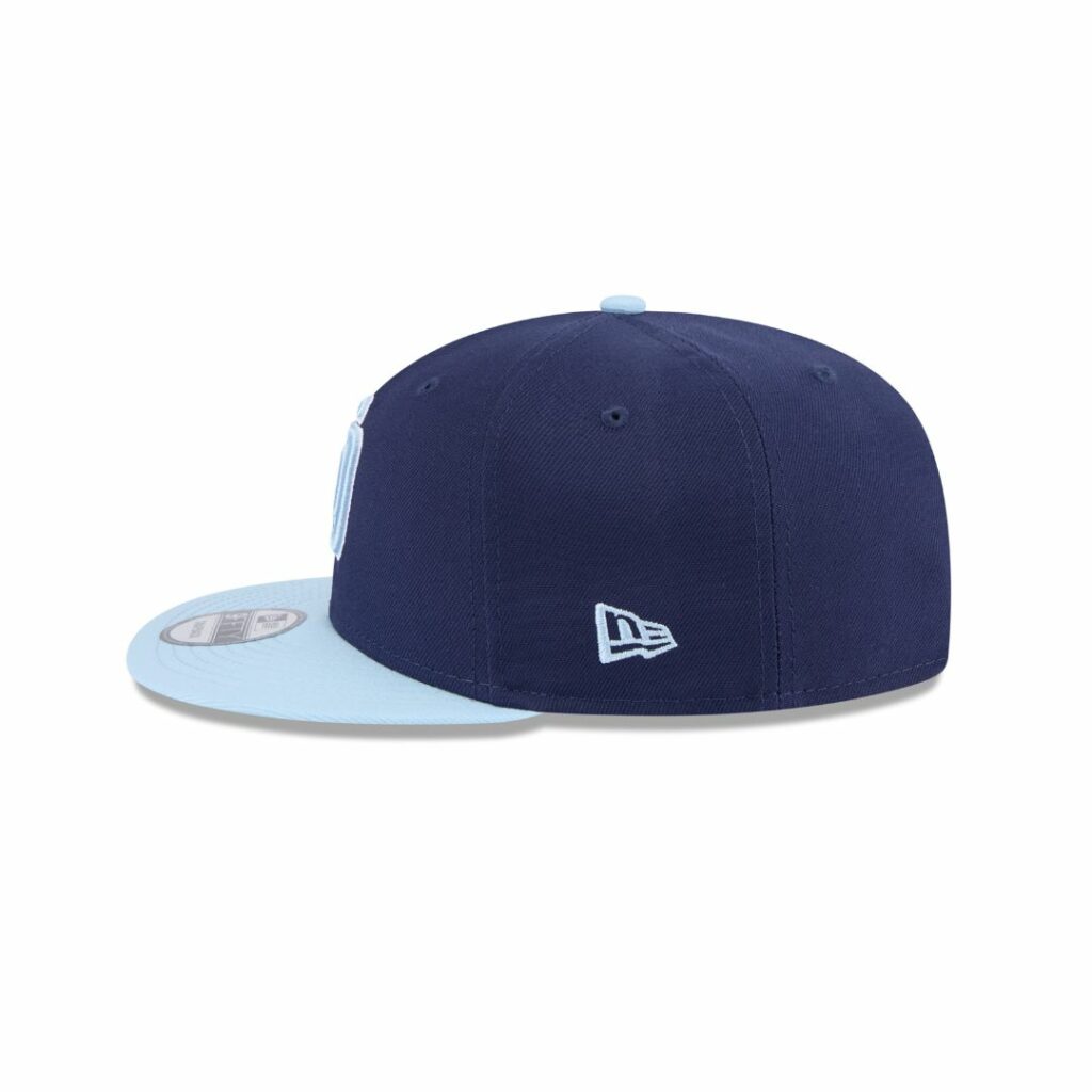 New Era 9Fifty San Diego Padres Two Tone Snapback Hat Navy Blue Light ...